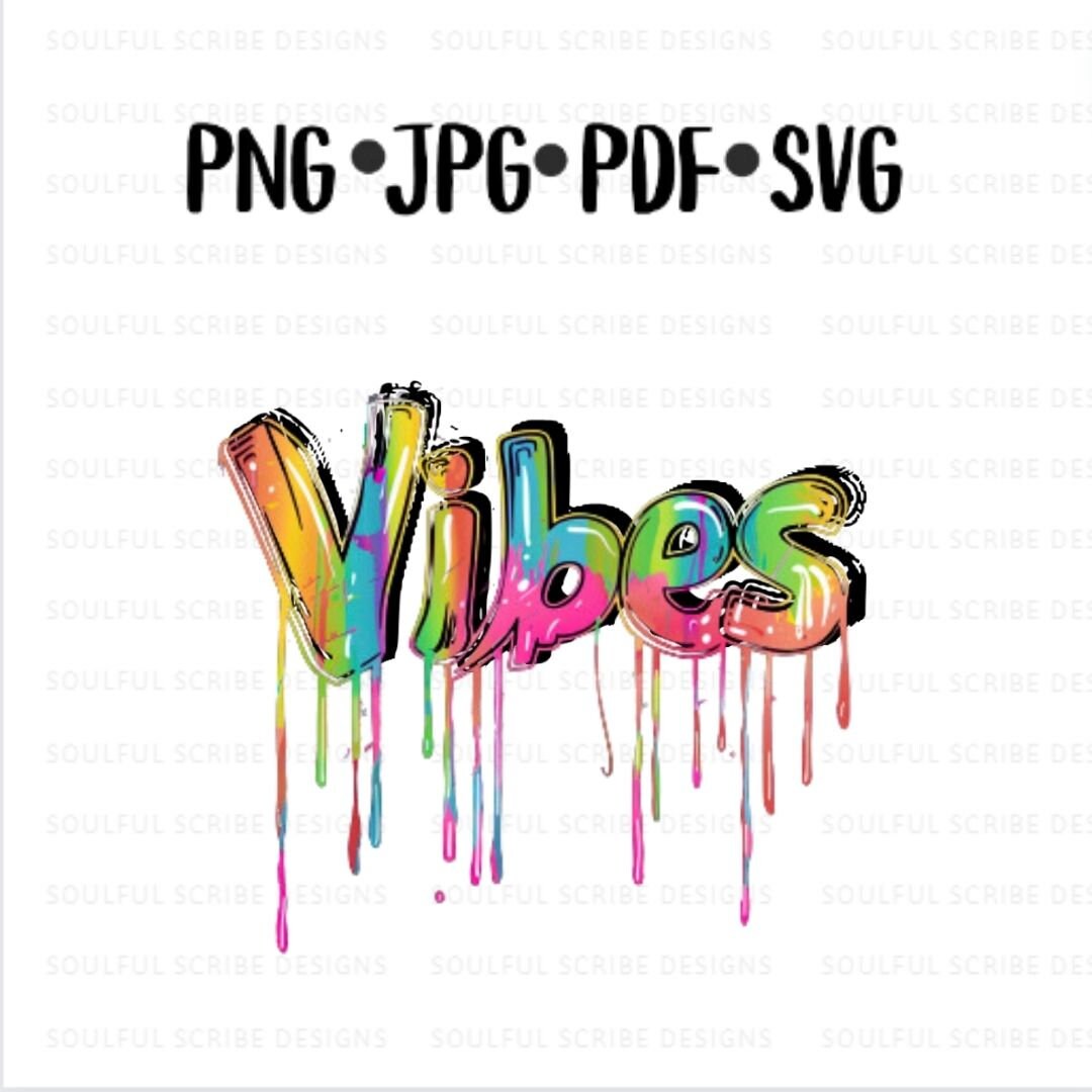 Colorful Drippy Vibes, Trendy Aesthetic, Hip-hop Graphic Tee Instant ...