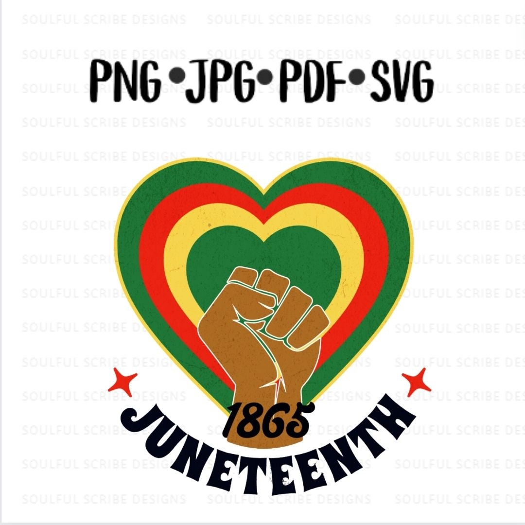 Juneteenth Celebration Vinyl Decal Design Digital Download for Crafting ...