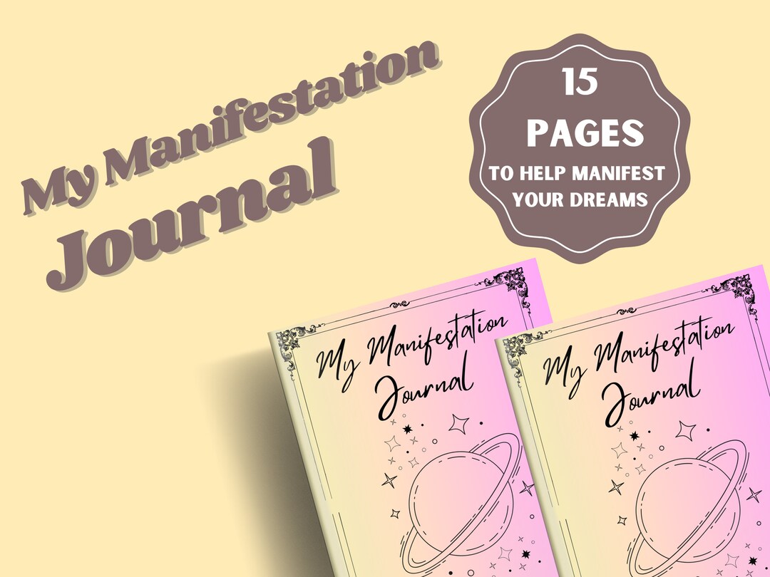 Manifestation Journal Printable, Manifest Your Dream Life, INSTANT ...