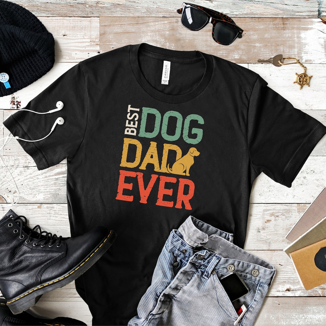 Best Dog Dad Ever PNG, Retro Dog Dad PNG Digital Download, Dog Dad PNG ...