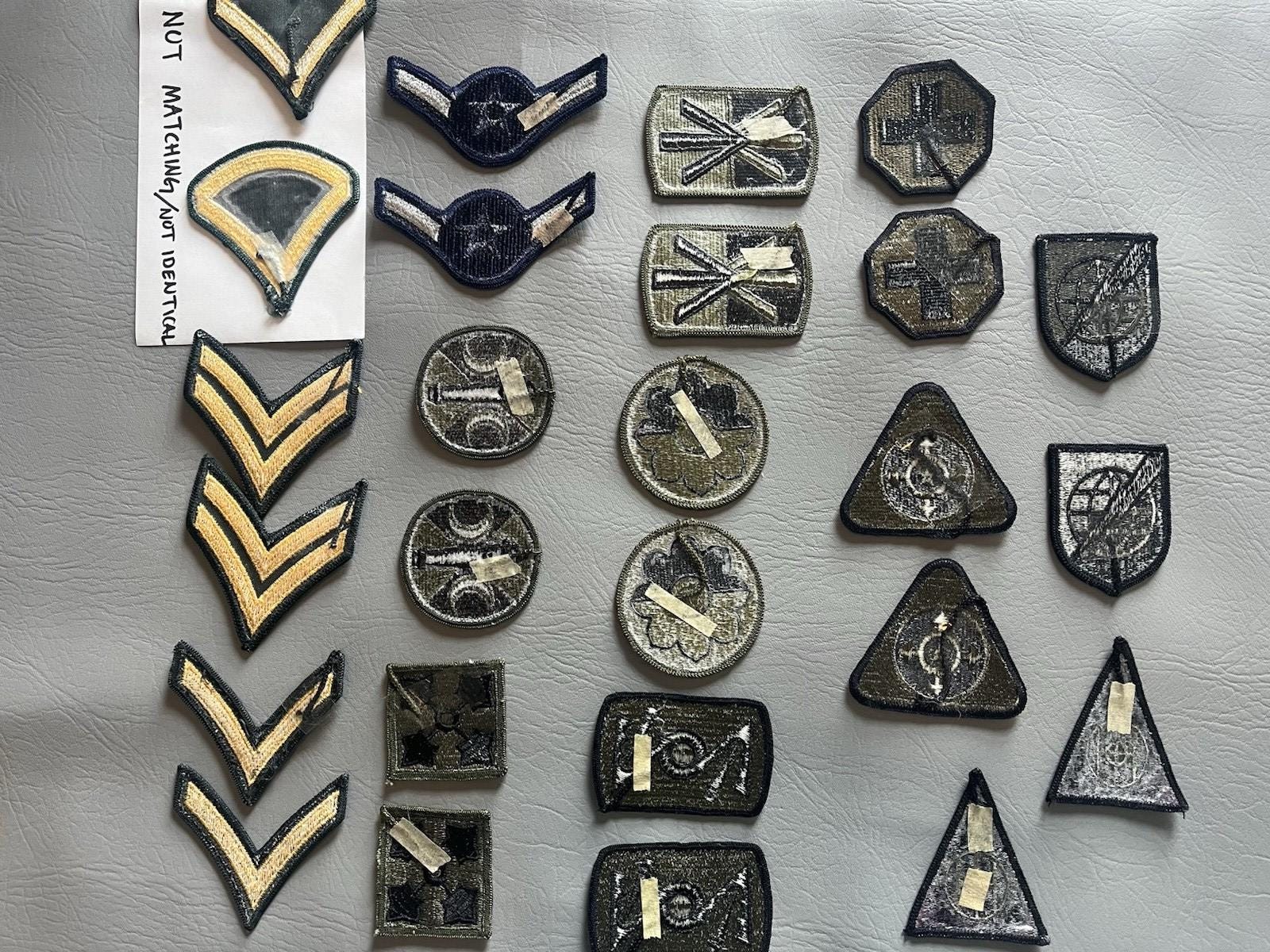 US Army | Military | WWII Rank | Shoulder Insignia Patches | Lot of 13 ...