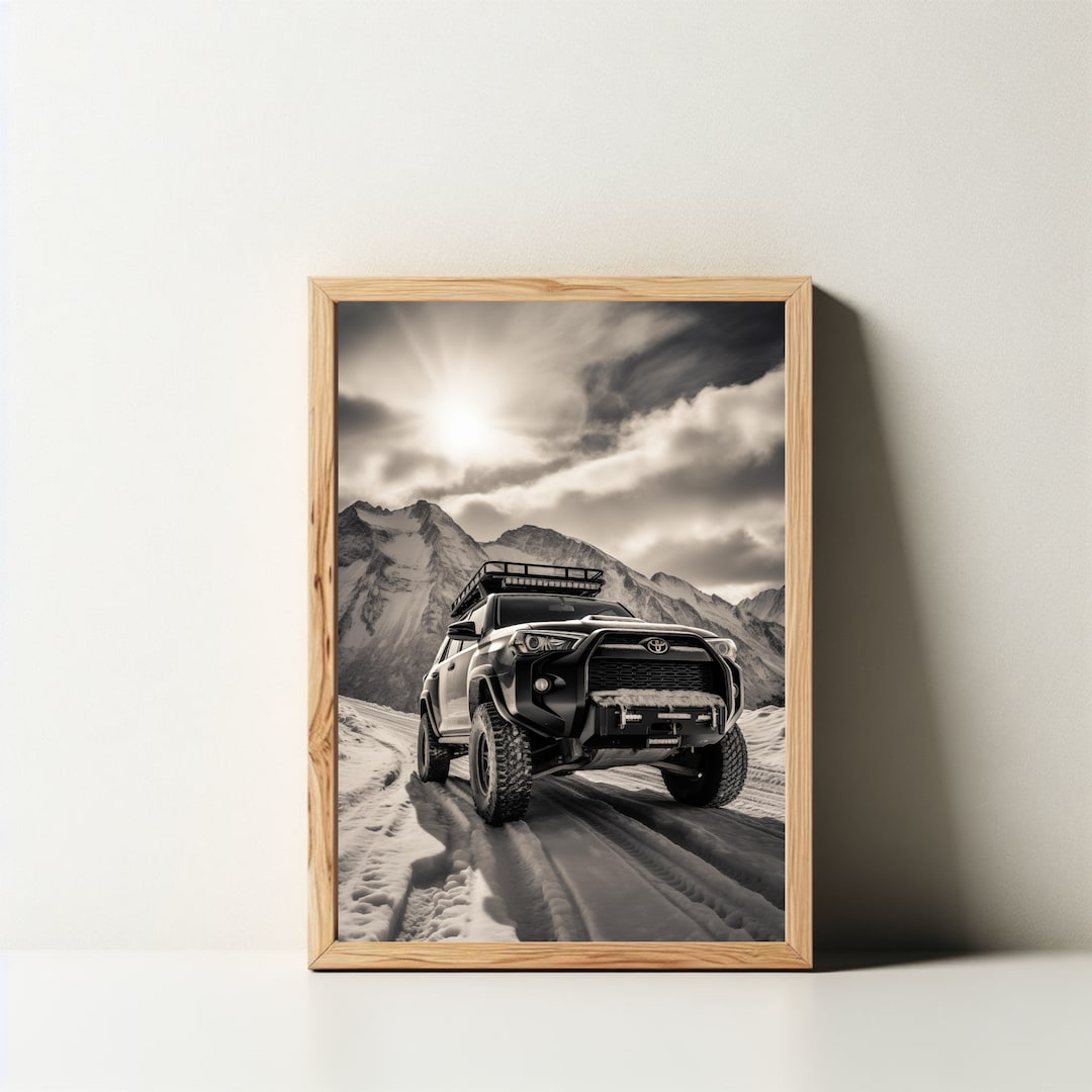Black and White Toyota 4runner 1 Digital Download, Digital Poster ...