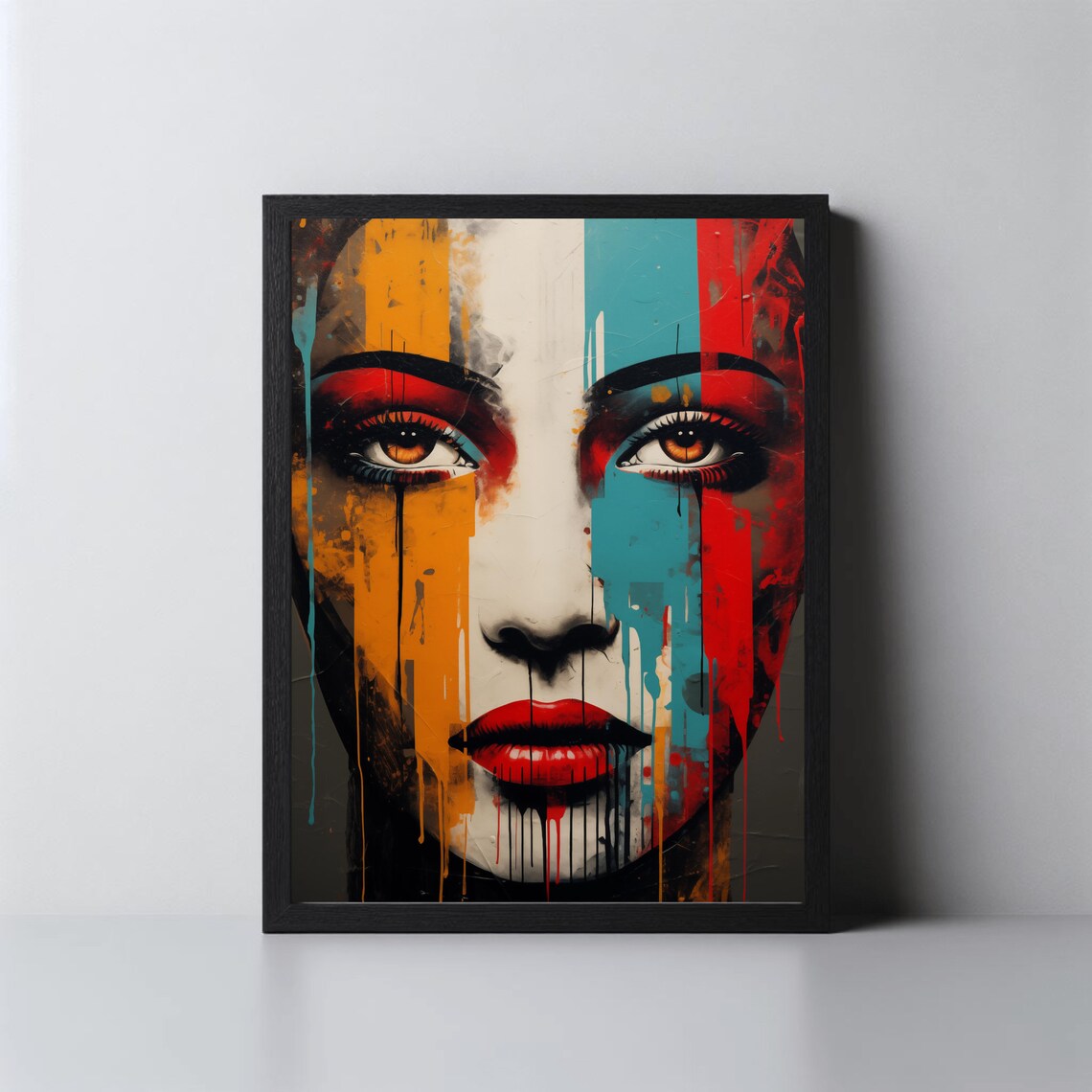 Grafiti Face Digital Download, Poster Download, Printable Art, Home ...