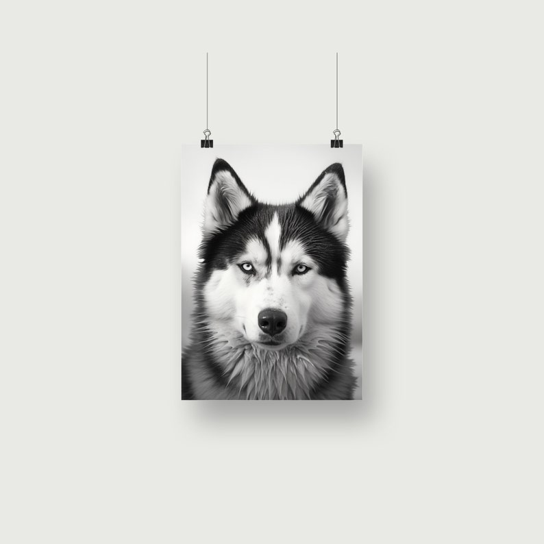 Husky Poster Digital Art, Printable Poster, Digital Print, Print at ...