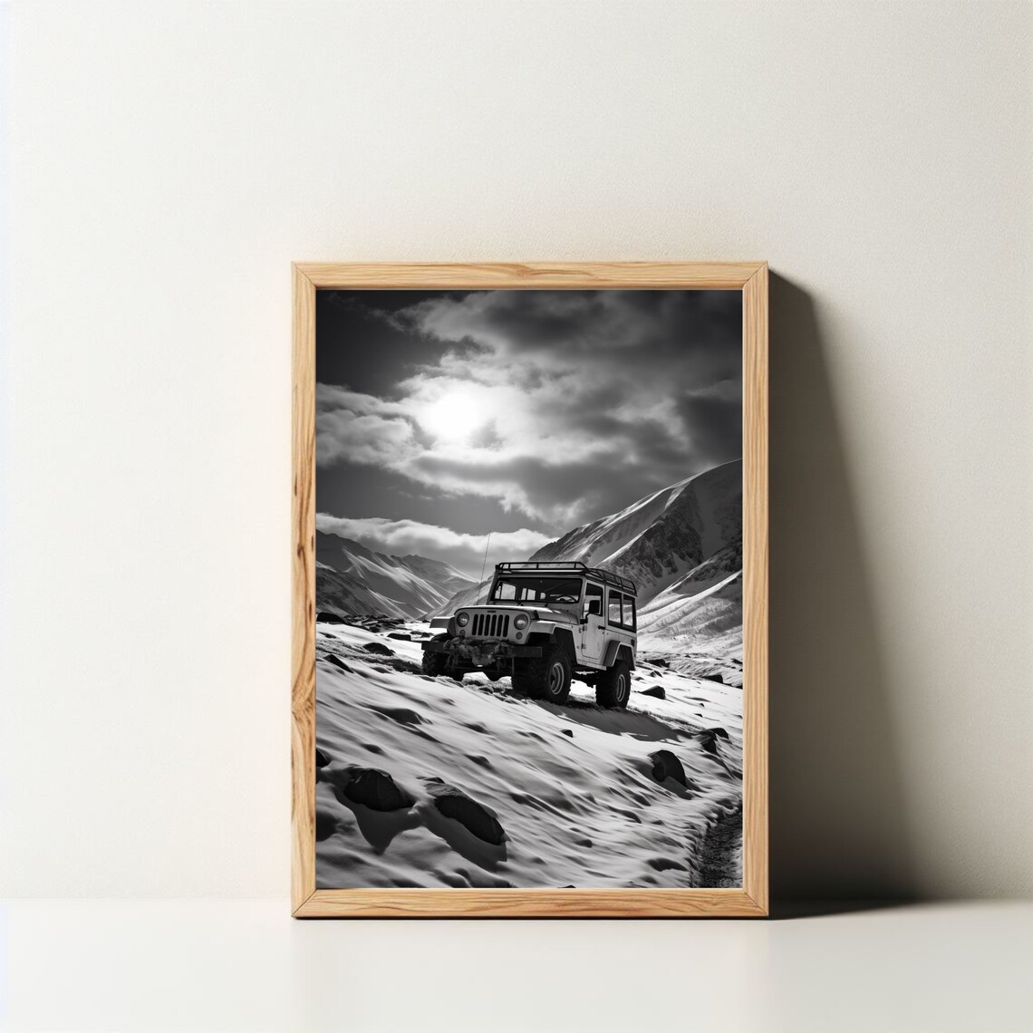 Black and White Toyota 4runner 1 Digital Download, Digital Poster, Jeep ...