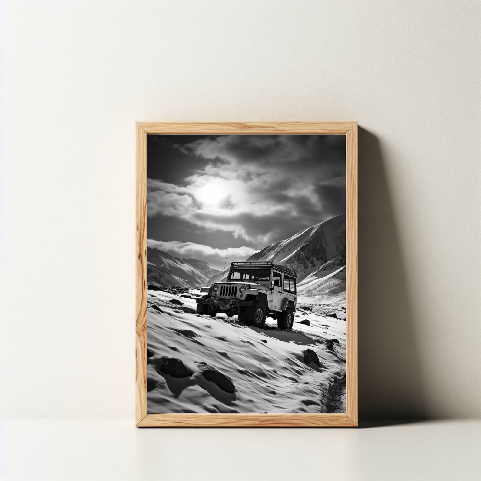 Black and White Toyota 4runner 1 Digital Download, Digital Poster, Jeep ...