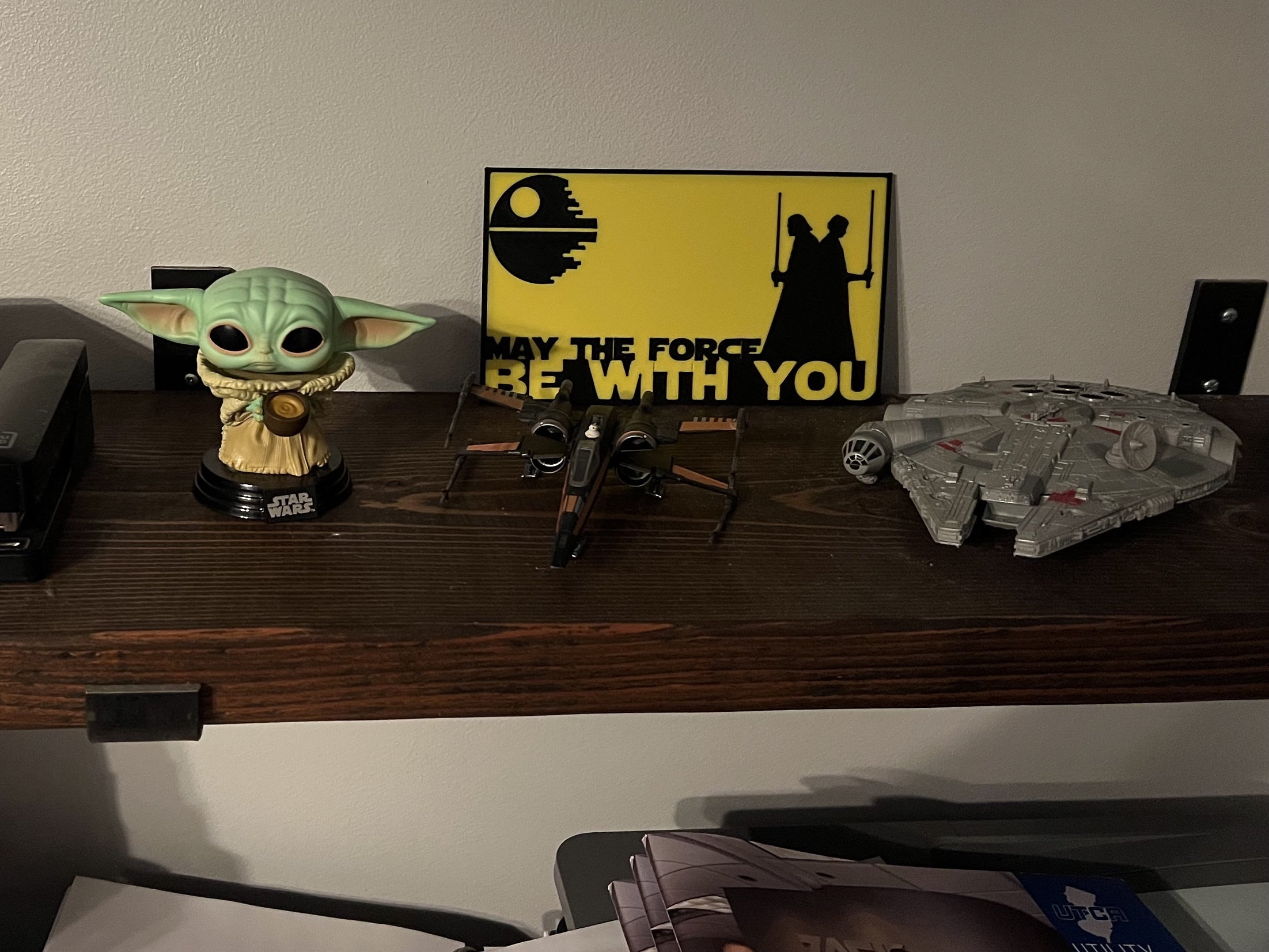 Star Wars Darth Vader May the Force Be With You Wall/desk Plate. 8 X 4 ...