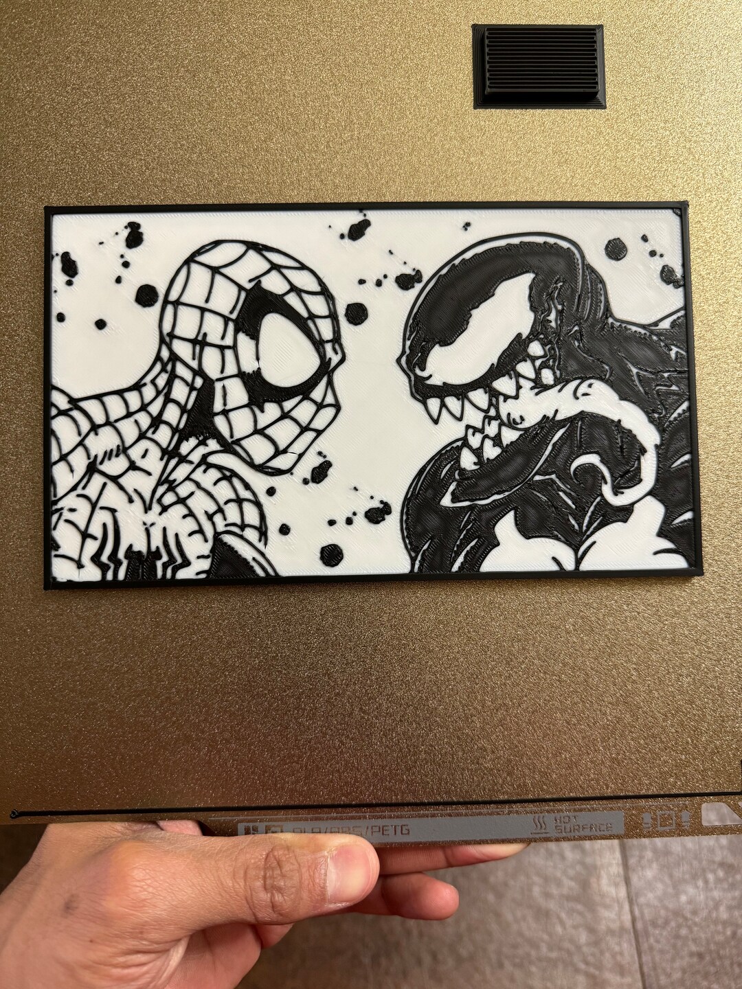 Spider Man Vs Venom Wall/desk Plate. 7 3/4” X 4 1/2” X 3/16” Thick. for ...
