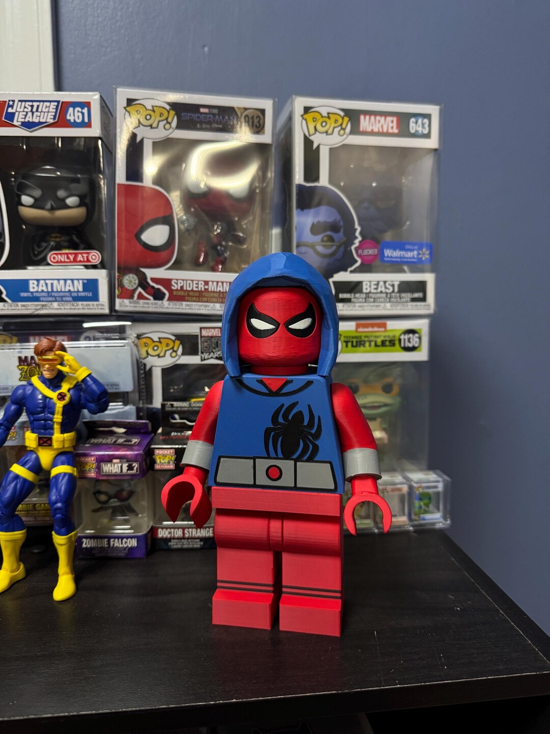 Scarlet Spider Man Jumbo Lego/brick 8 1/4 Tall - Etsy