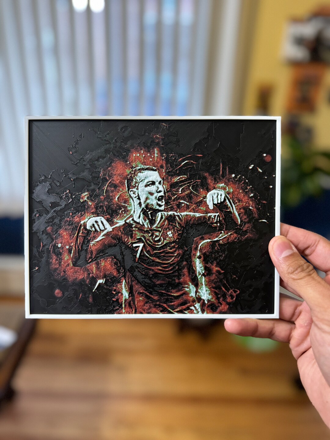 Portugals Cristiano Ronaldo - Hue Forge Wall/desk Plate. 7 3/4” X 6 1/4 ...