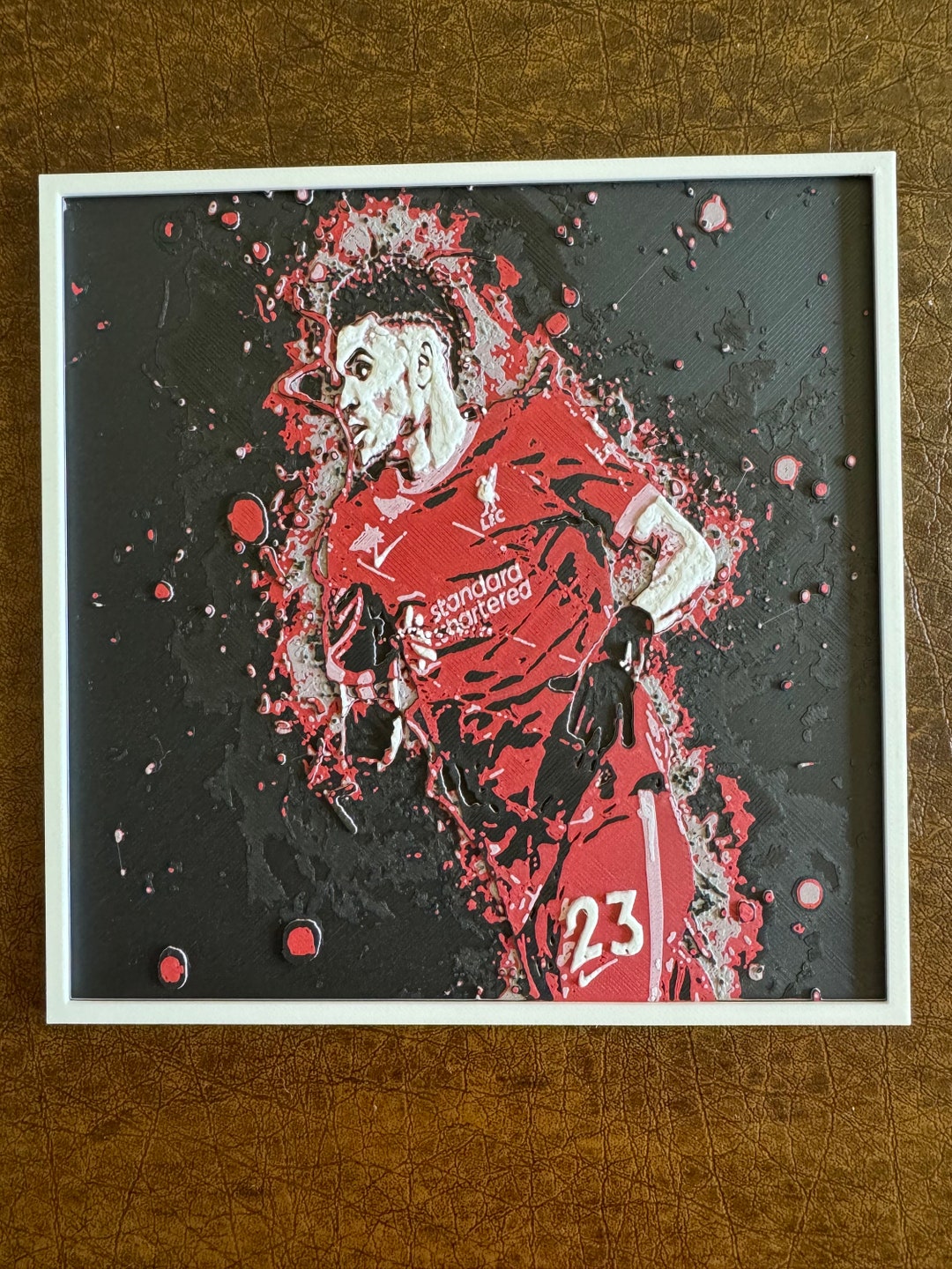 Liverpool’s Luis Diaz - Hue Forge Wall/desk Plate. 7” X 7” X 1/8” Thick ...