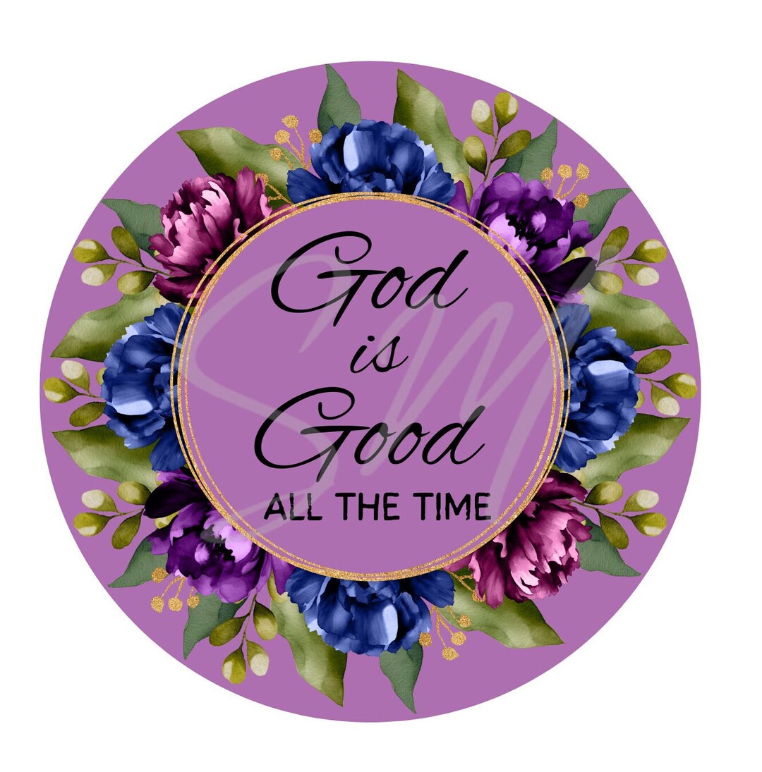 God is Good Car Freshie PNG, Round Freshie Cardstock Image, Instant ...