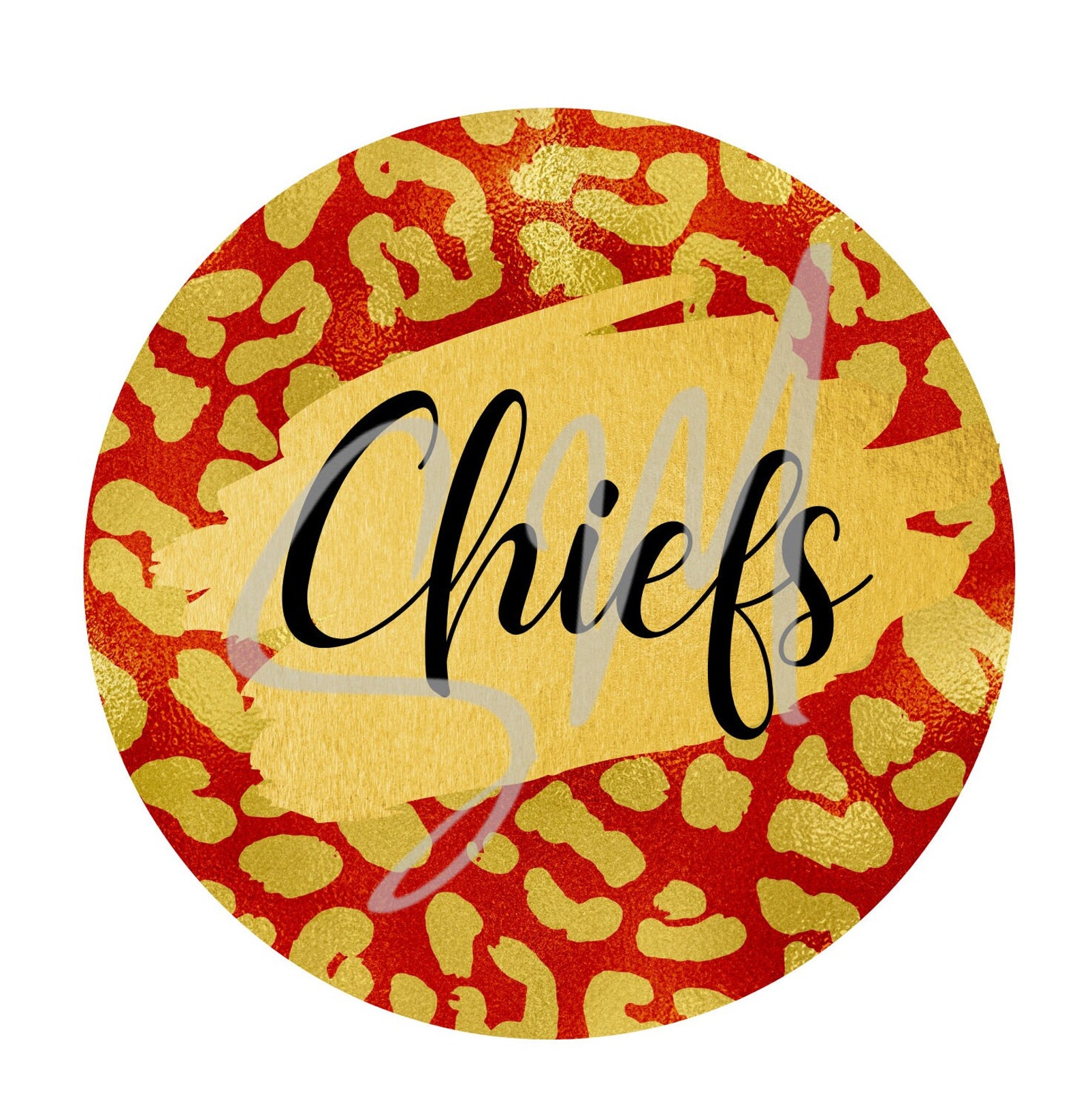 Chiefs Car Freshie PNG, Round Freshie Cardstock Image, Instant Download ...