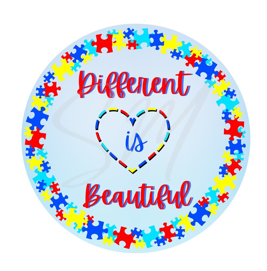 Autism Awareness Car Freshie PNG, Different is Beautiful Car Freshie ...