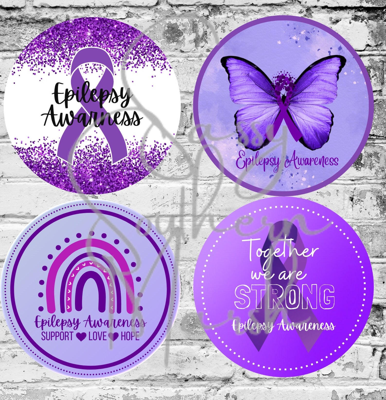 Epilepsy Awareness Car Freshie PNG Bundle, Freshie Cardstock Images ...