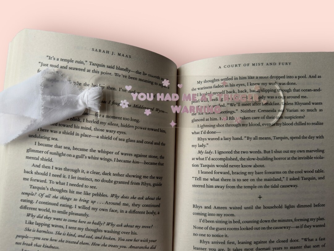 You Had Me at Trigger Warnings Aesthetic Page Marker Dainty Cute ...