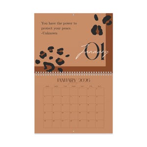 Leopard Print Calendar 2026 - Etsy UK