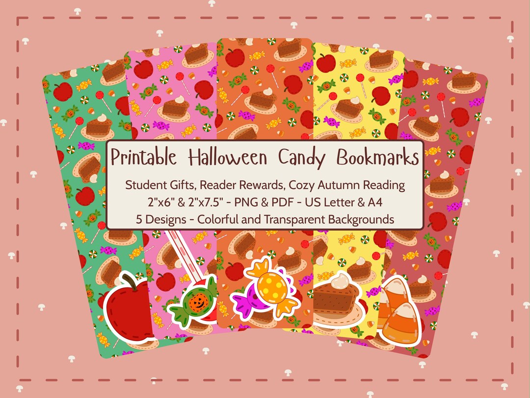 Printable Halloween Bookmarks for Kids - Trick or Treat Gift for ...