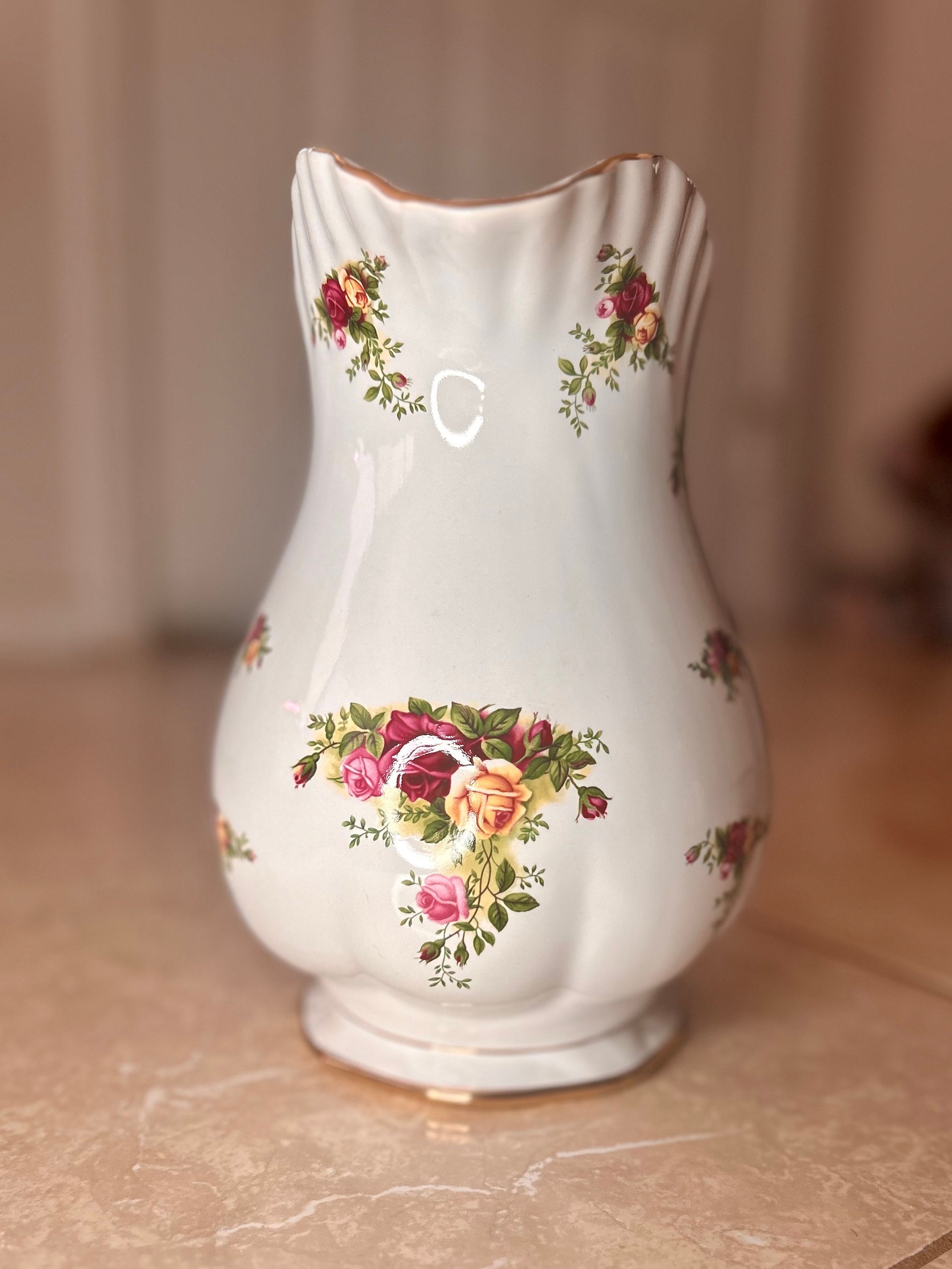 Royal Doulton/royal Albert Old Country Roses Bone China Pitcher & Basin ...
