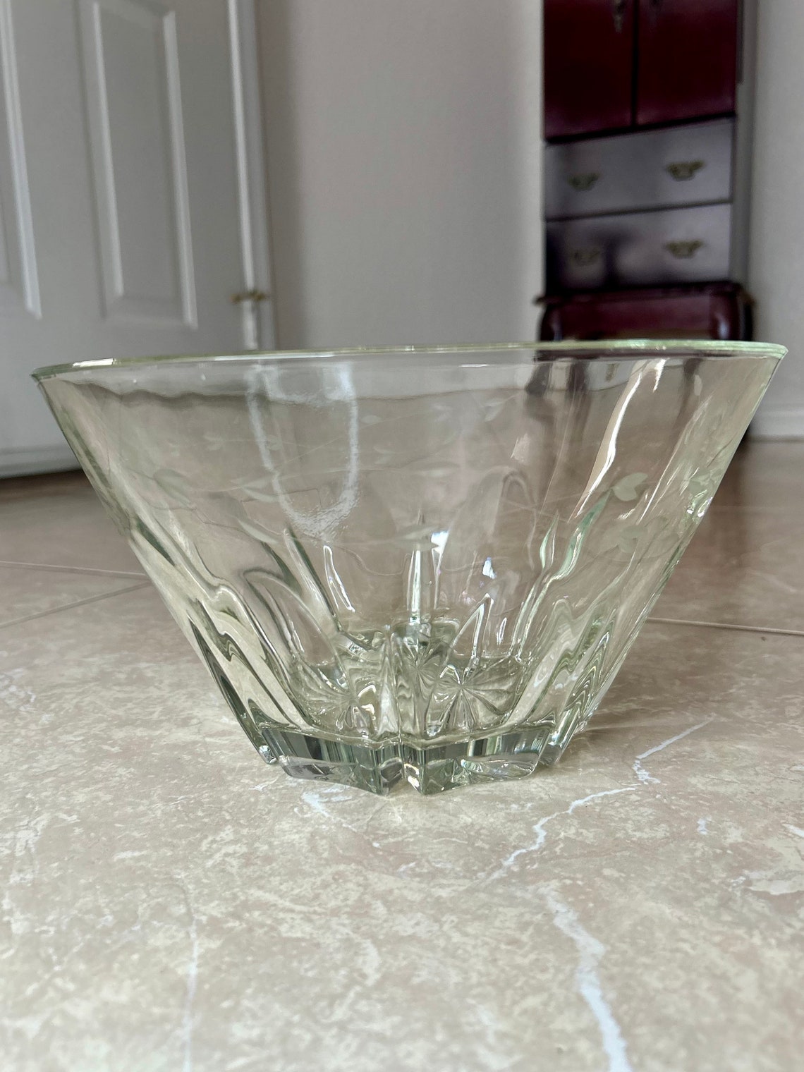 Authentic Princess House Crystal Fruit/salad Bowl - Etsy