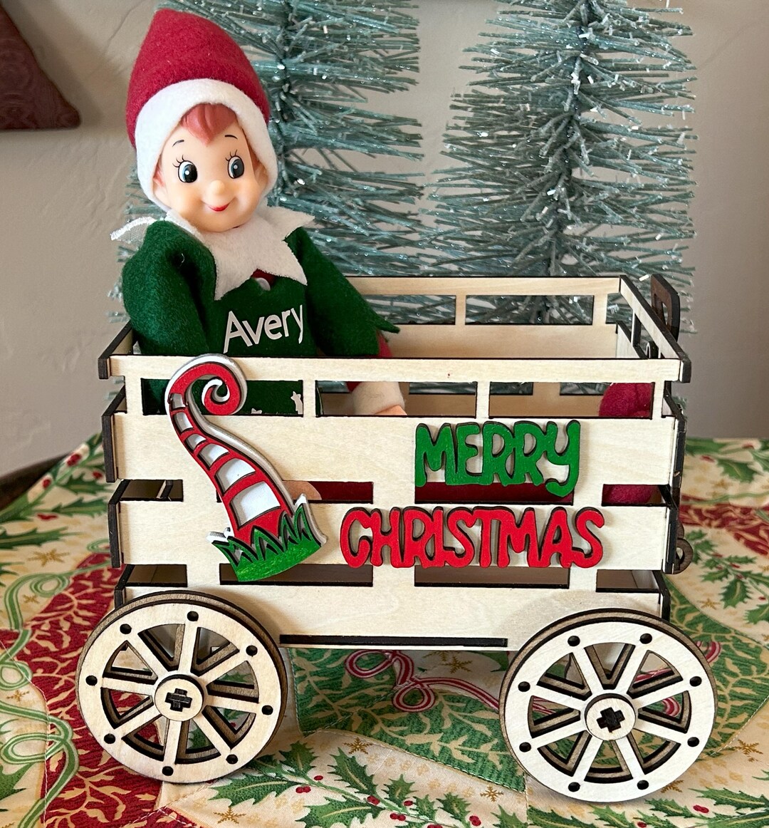 Christmas Elf Wagon Tall - Etsy