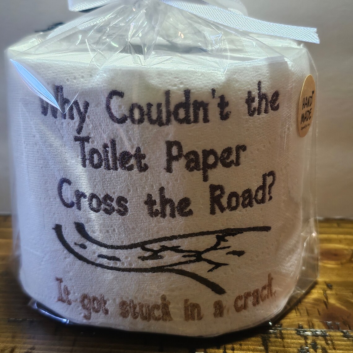 Embroidered Toilet Paper: Humorous Bathroom Riddle Decor - Etsy