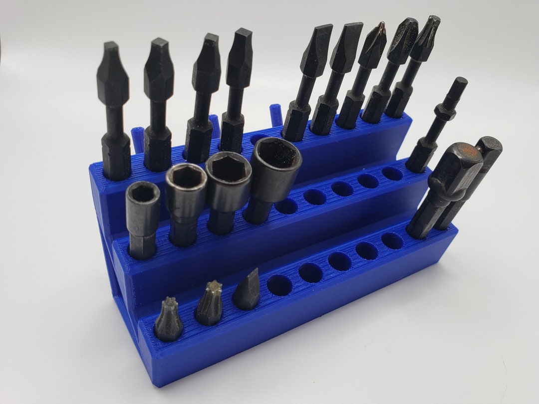 Pegboard 1/4" Driver Bit Holder for 30 Bits - Etsy