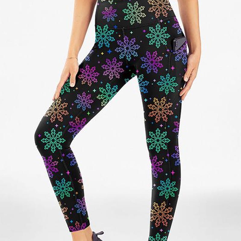 Snowflake Leggings - Etsy