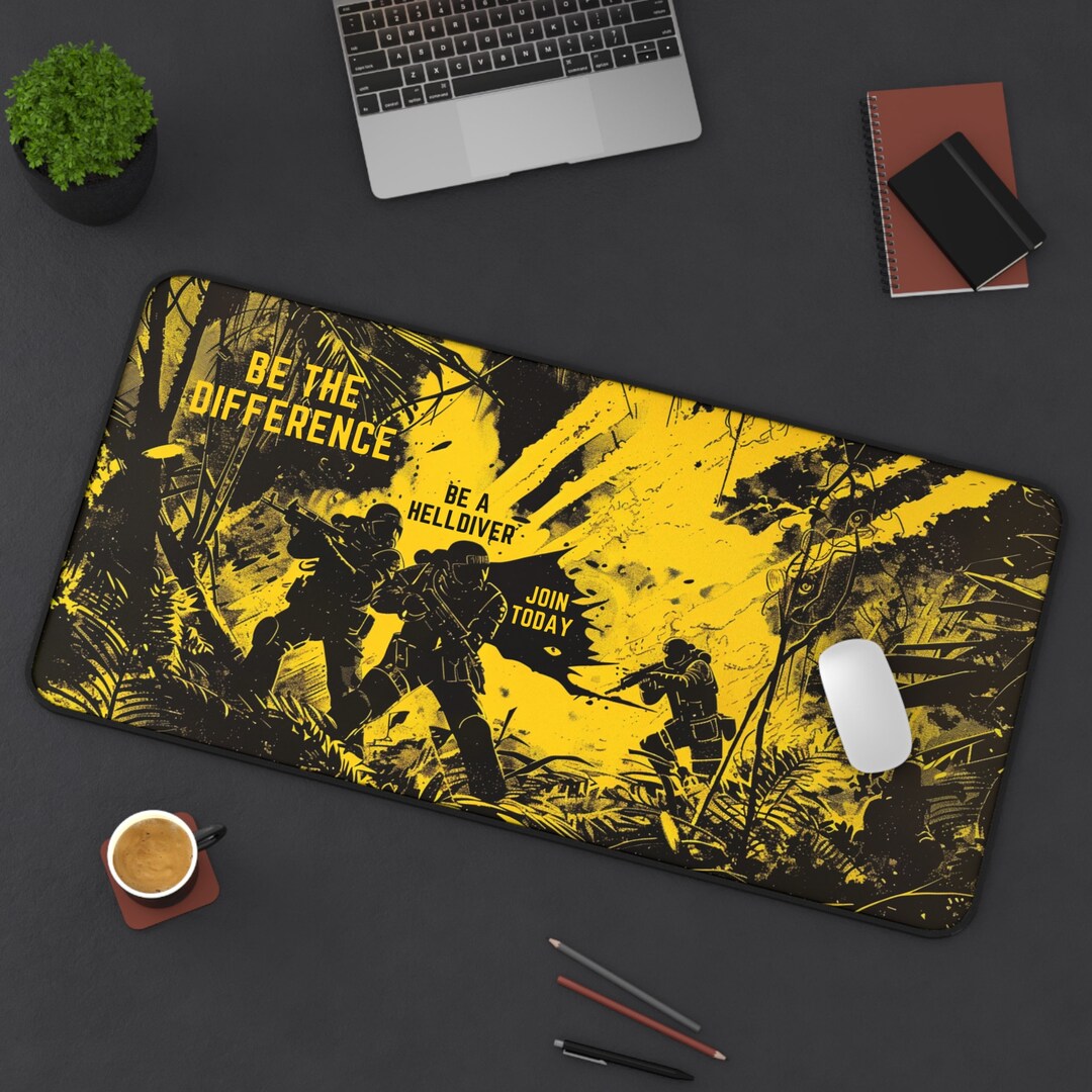 Helldivers 2 Desk Pads Helldivers Mouse Mats Galactic Gaming Gear Desk ...