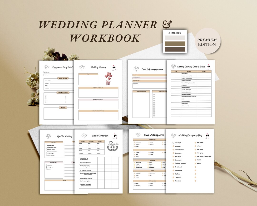 Rustic Wedding Planner, Woodland Wedding Organizer, Boho Bridal ...