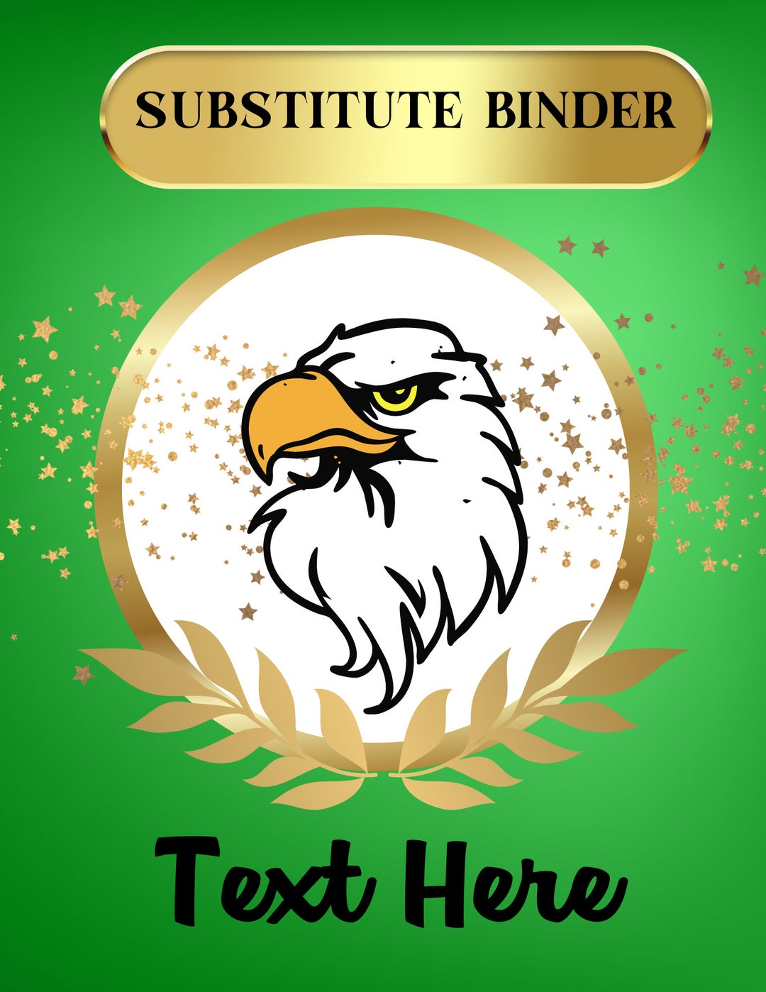 Eagles School Binder Covers and Hall Passes - Etsy