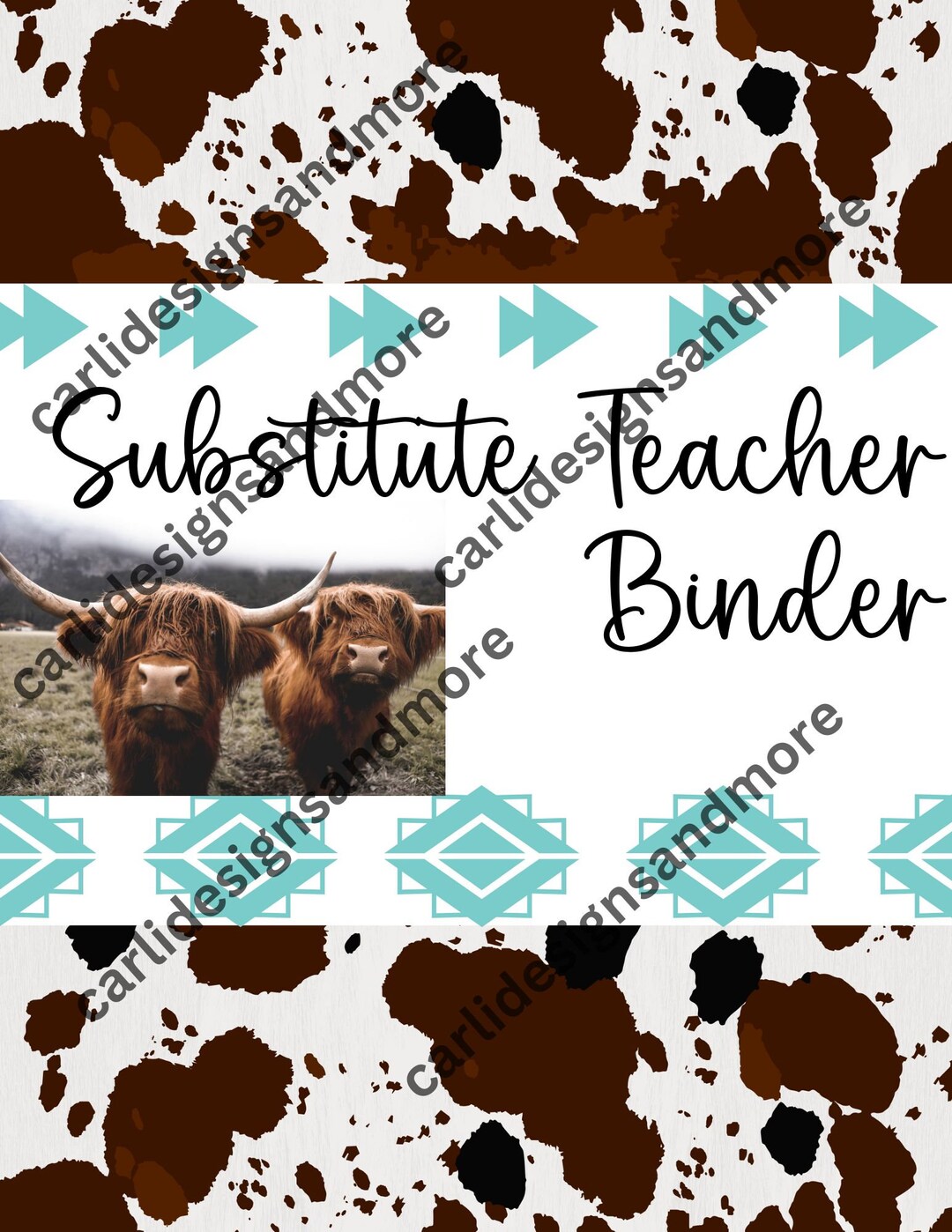 Cowhide Binder and Spine Covers - Etsy