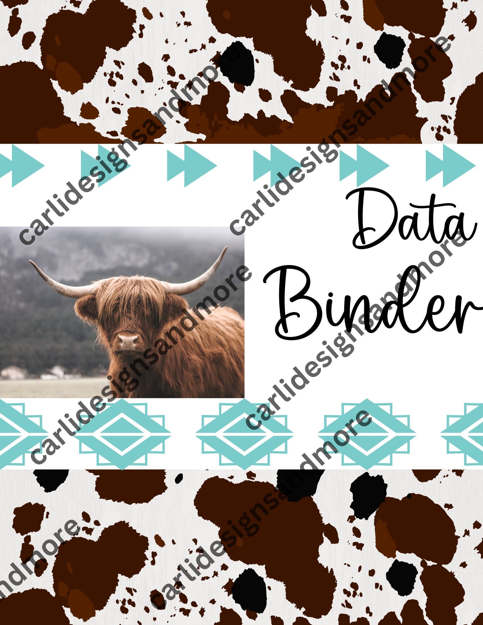 Cowhide Binder and Spine Covers - Etsy