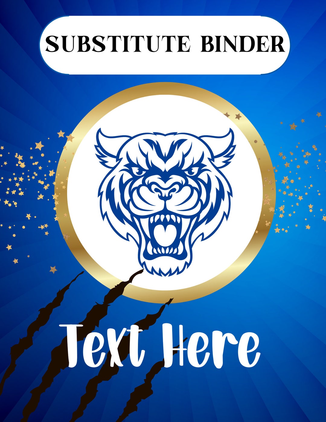 Wildcat Binder Covers, Spine Covers, and Hall Passes - Etsy