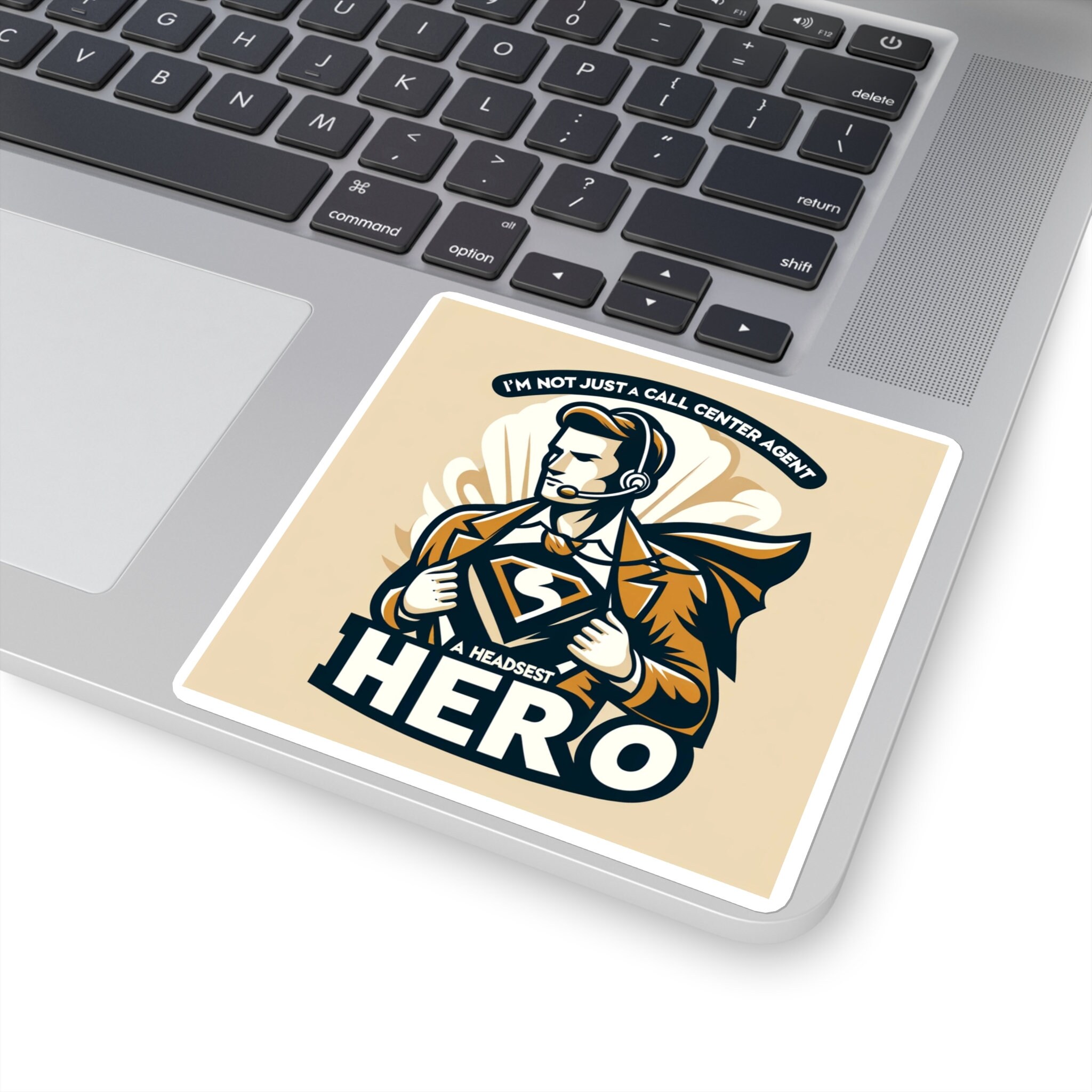 Headset Hero the Call Center Crusader Sticker - Etsy