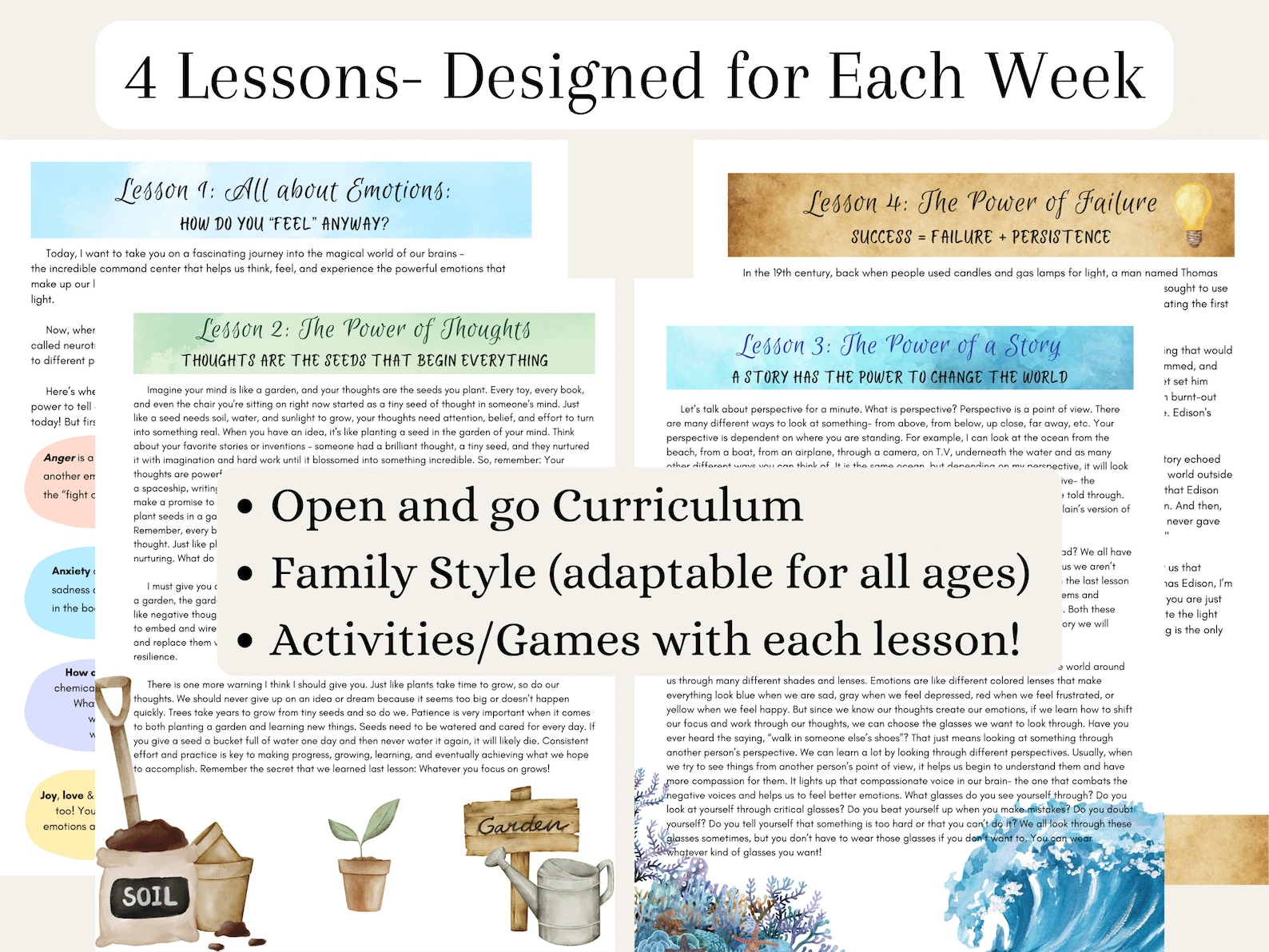 Mindset Unit Study, Growth Mindset for Kids, Brain Science, Emotions ...