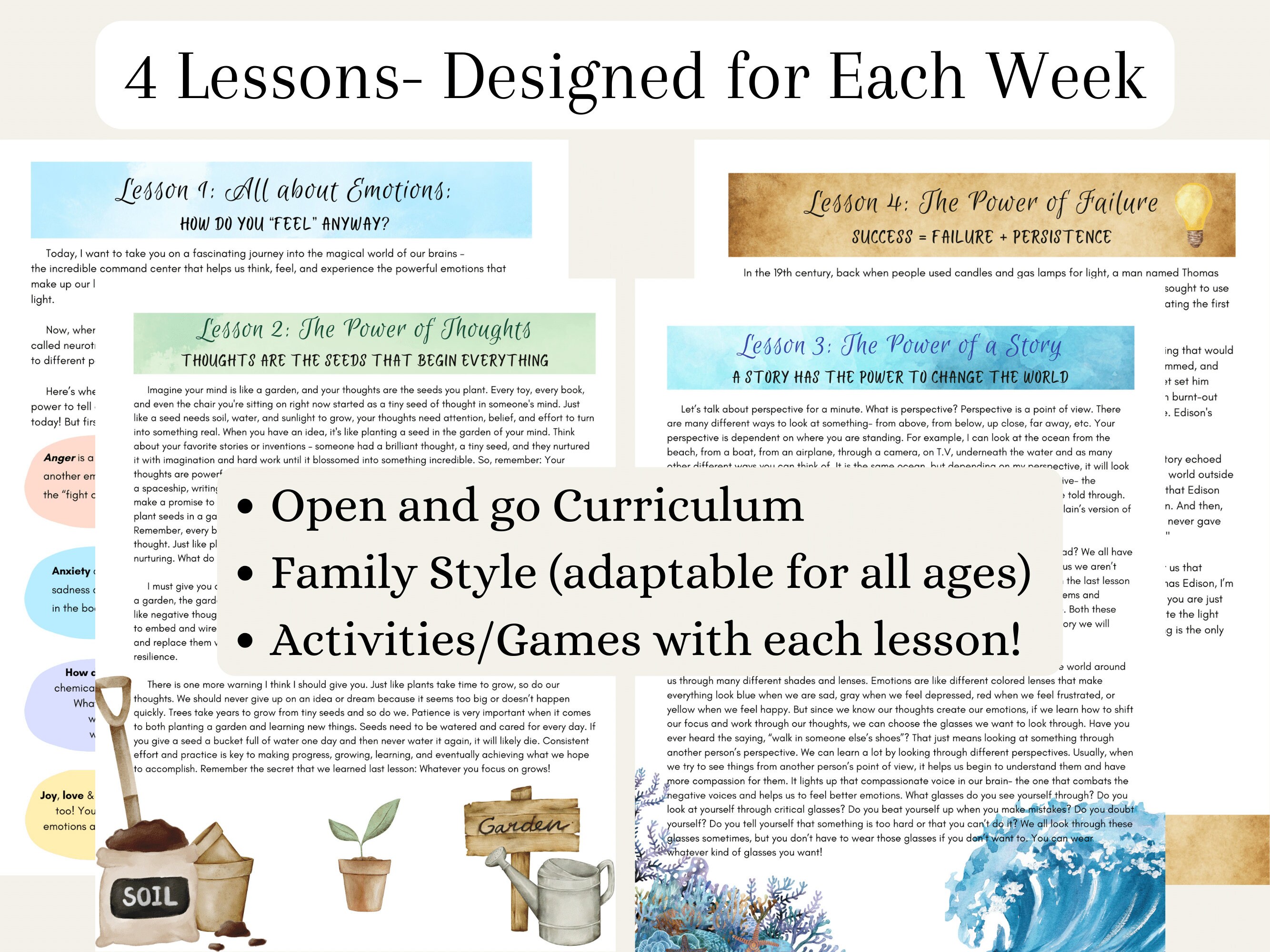 Mindset Unit Study, Growth Mindset for Kids, Brain Science, Emotions ...