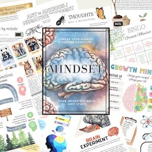 Mindset Unit Study, Growth Mindset for Kids, Brain Science, Emotions ...