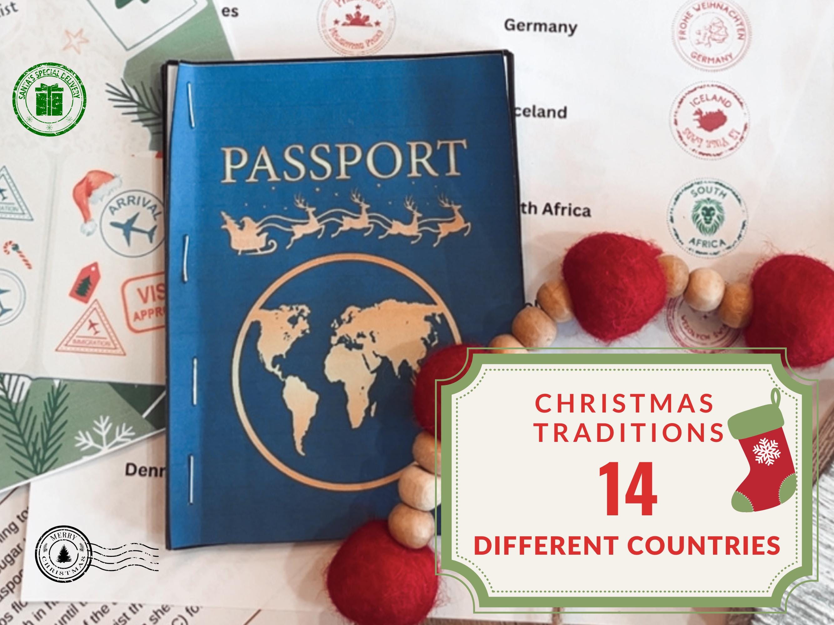 Christmas Around the World, Christmas Passport, Christmas Activity ...