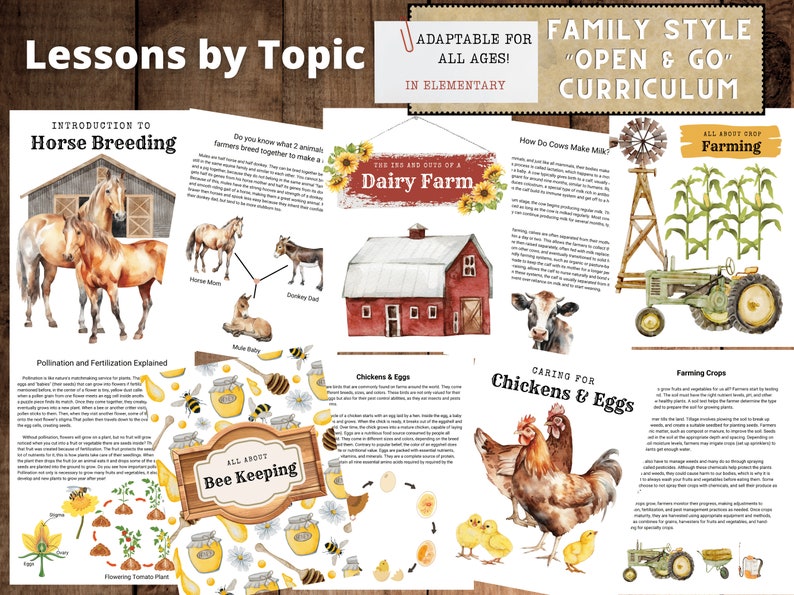 Farming Unit Study, Agriculture, Nature Study, Homesteading, Farm ...