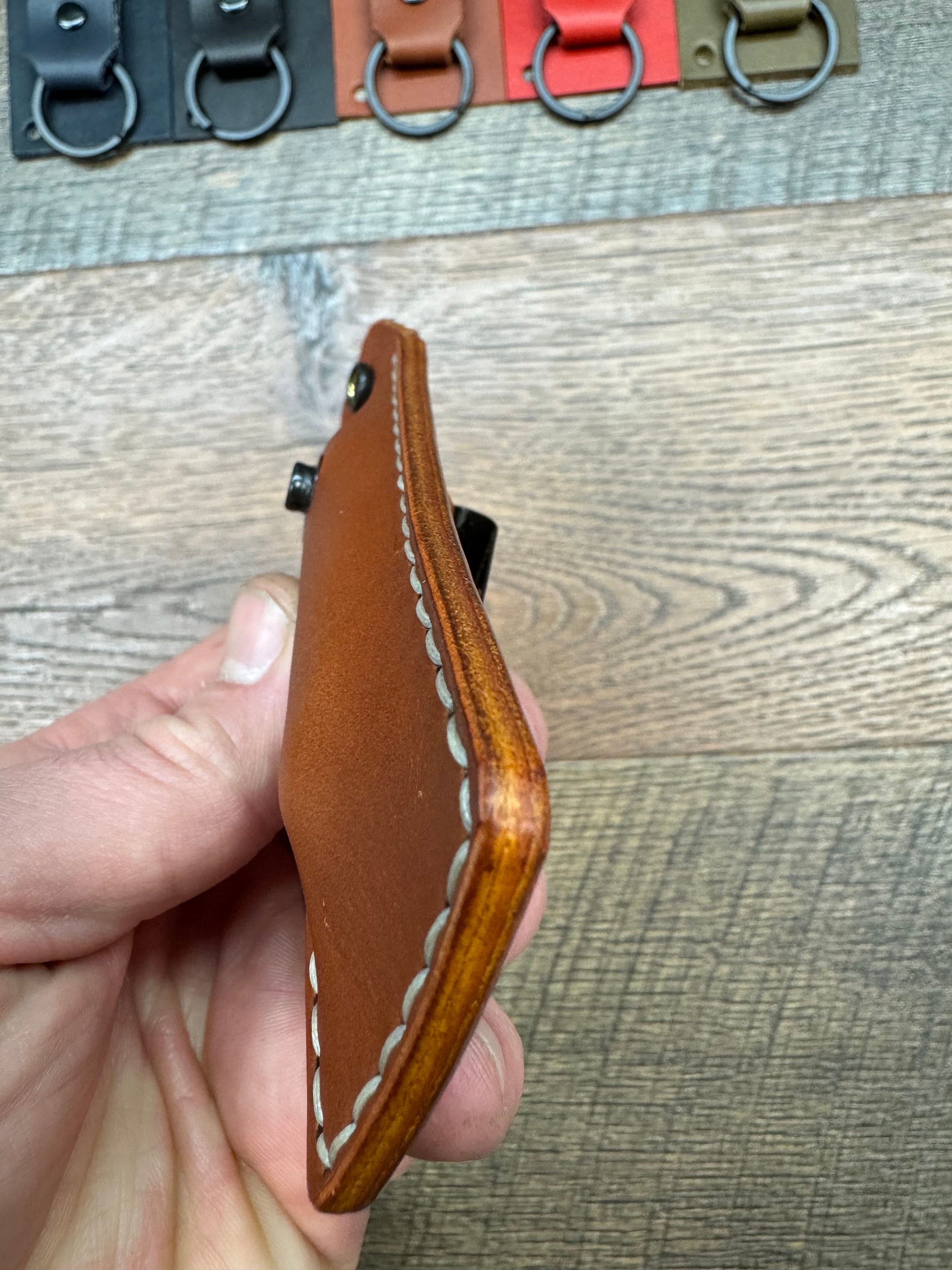 Pocket Knife Sheath, Leather Knife Sheath, Knife Holder, Belt Clip ...