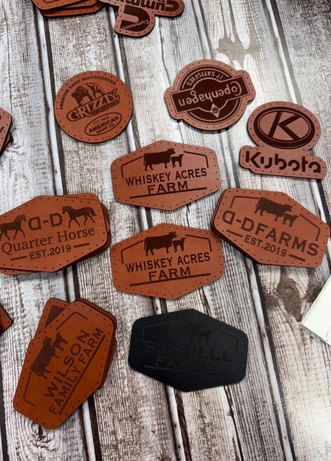 Custom Leather Patch, Personalized Leather Patch, Leather Patch ...