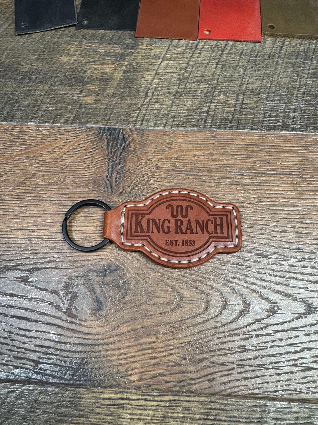King Ranch, King Ranch Hat, Leather Keychain, F250, F350, F150, Bronco ...