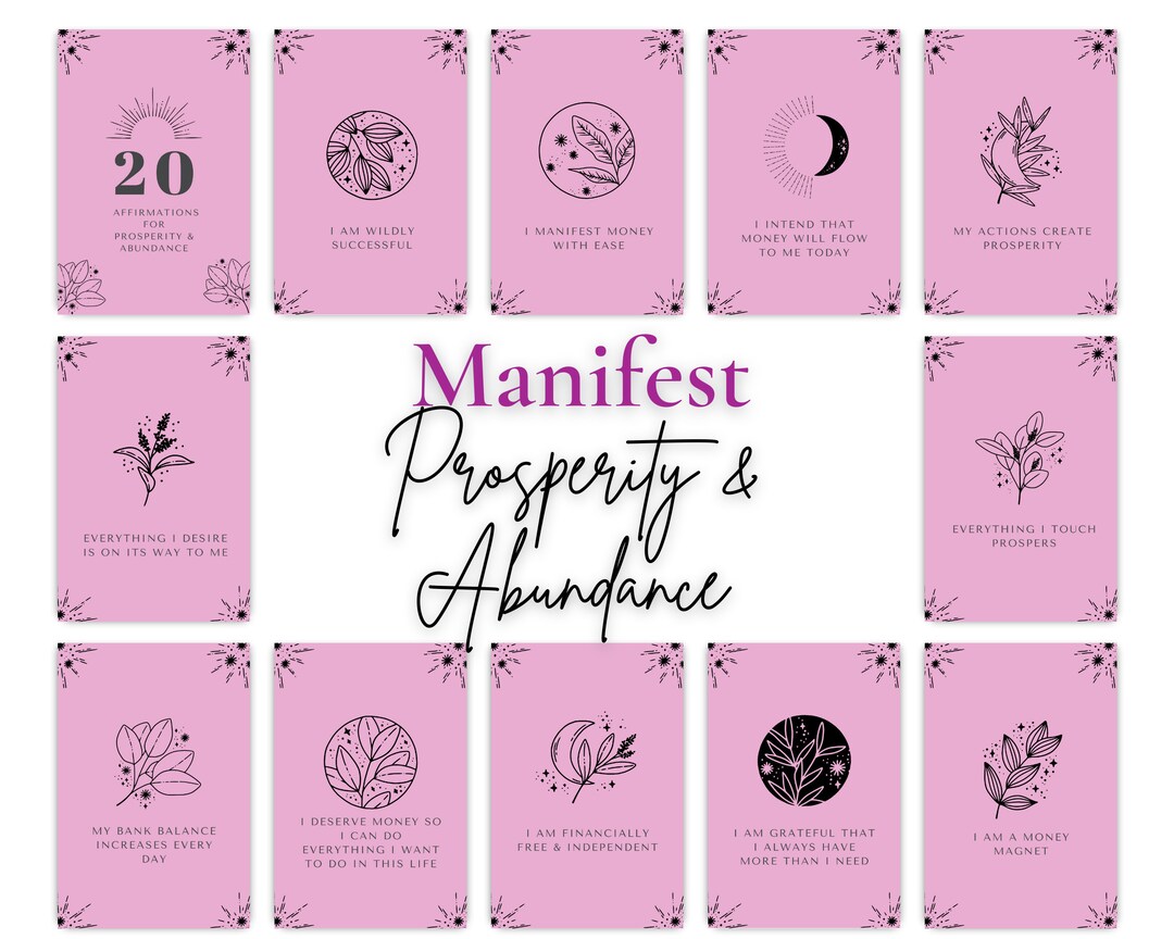 Unlock the Power of Prosperity and Abundance With Our Printable ...