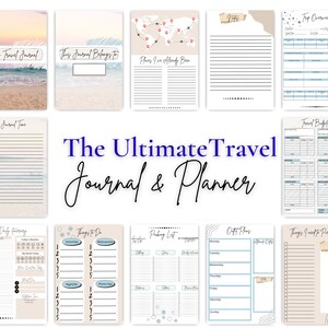 Ultimate Printable Travel Journal , Travel Planner, Packing List ...
