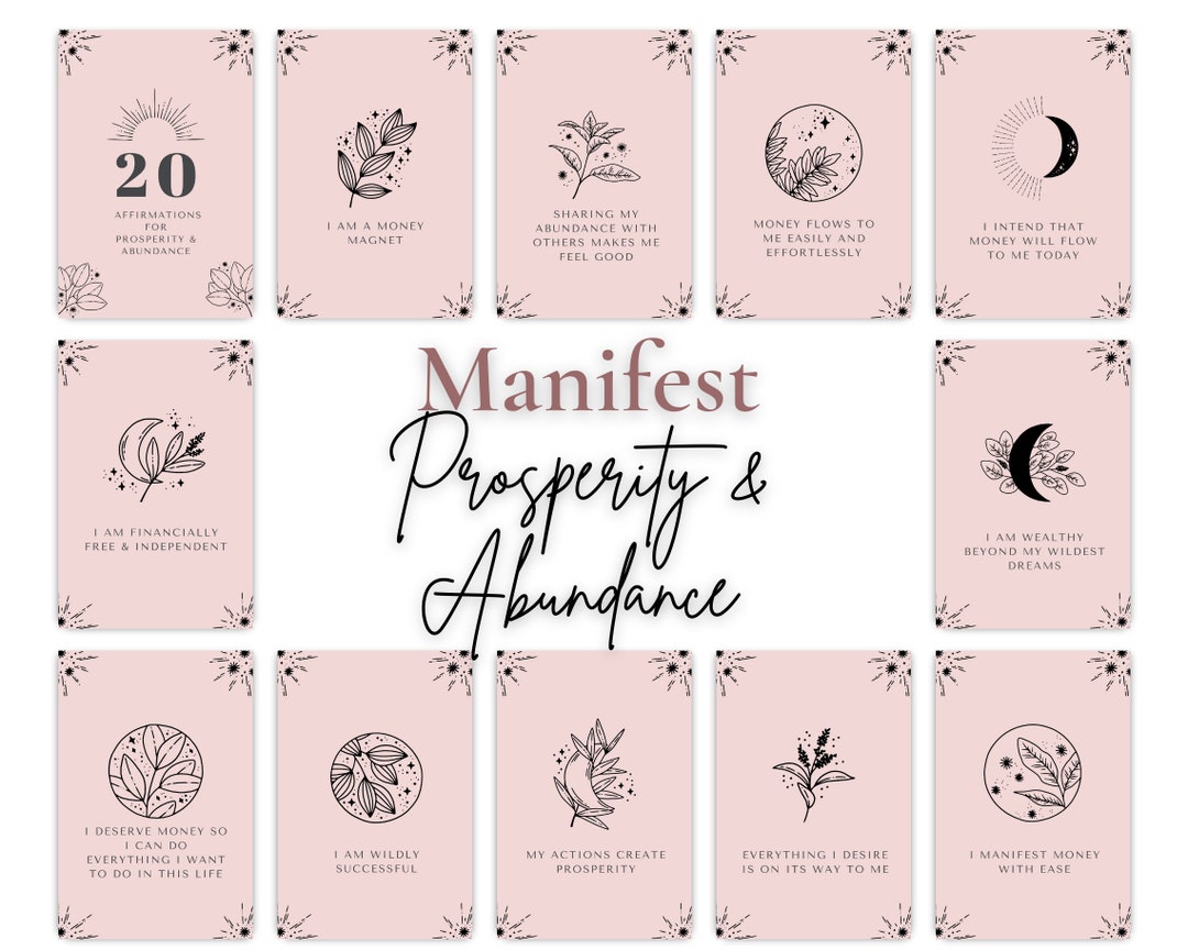 Unlock the Power of Prosperity and Abundance With Our Printable ...