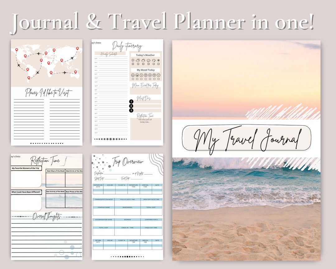 Ultimate Printable Travel Journal , Travel Planner, Packing List ...