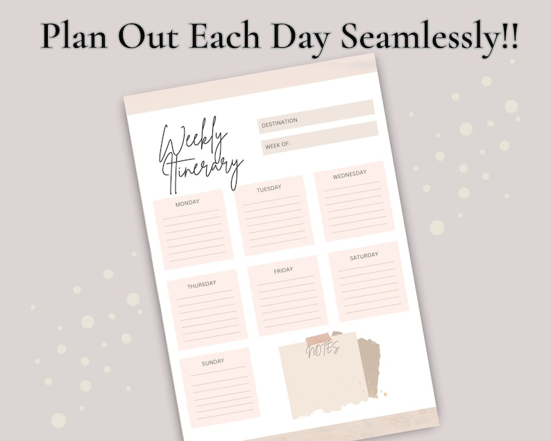 Ultimate Printable Travel Journal , Travel Planner, Packing List ...