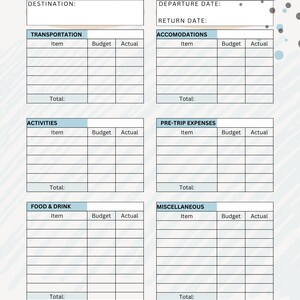 Ultimate Printable Travel Journal , Travel Planner, Packing List ...