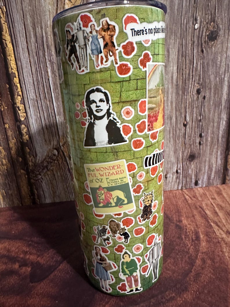 Wizard of Oz Yellow Brick Road Stickers 20 Ounce Skinny Tumbler - Etsy